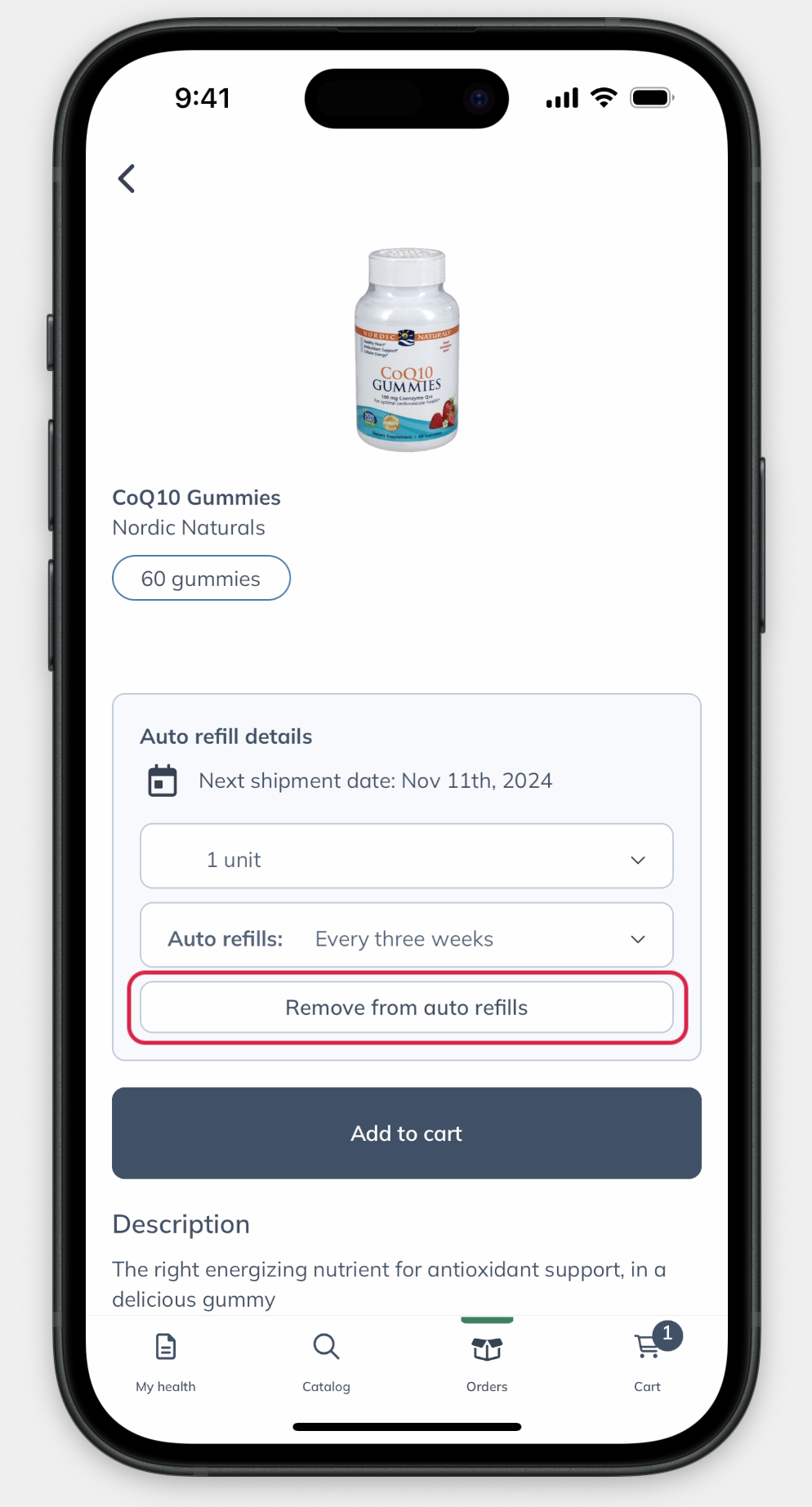 Canceling scheduled auto refills - Fullscript Support Center